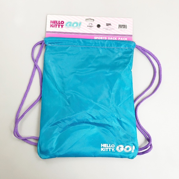 Sanrio | Bags | Hello Kitty Sanrio Go Sports Sack Backpack Nylon ...